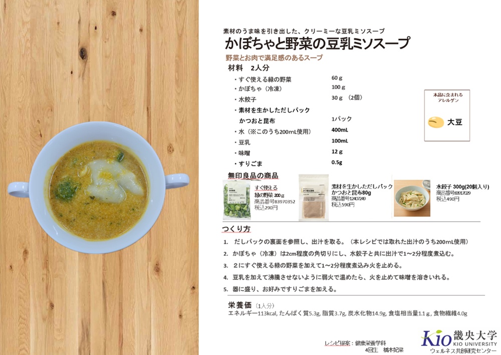 無印良品あさかつスピンオフレポート第2弾 「カラダチェック＆簡単レシピ～アンチエイジング」を開催しました！ ～ 健康栄養学科｜KIO ...